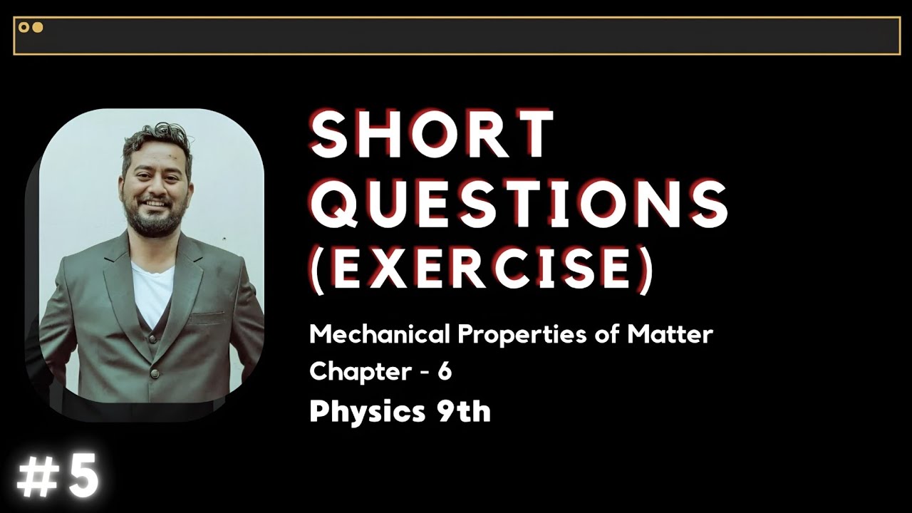 Short Questions Chapter 6 |9th Class Physics New Book 2025 - YouTube