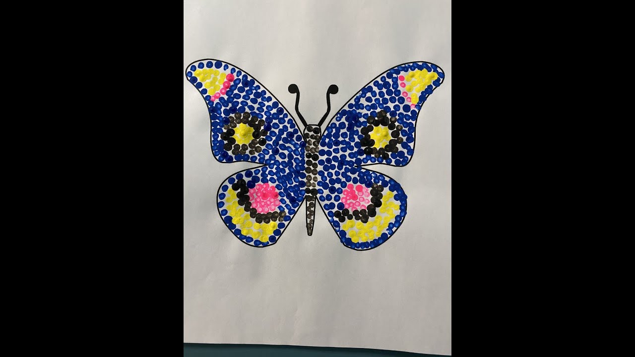 Pointillism Butterfly - YouTube