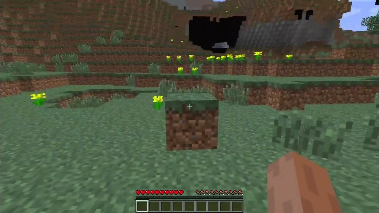 how to place a grass block in minecraft - YouTube