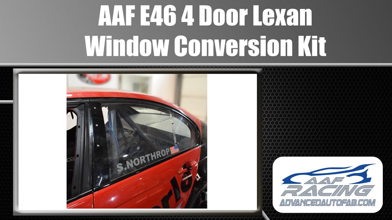 Weight reduction solution for your 4 Door E46 race car - YouTube