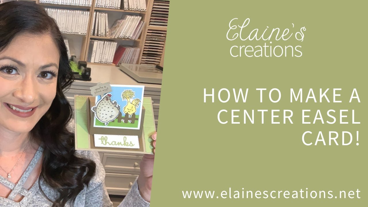 How to Make a Center Easel Card! Sweet Stampin' - YouTube