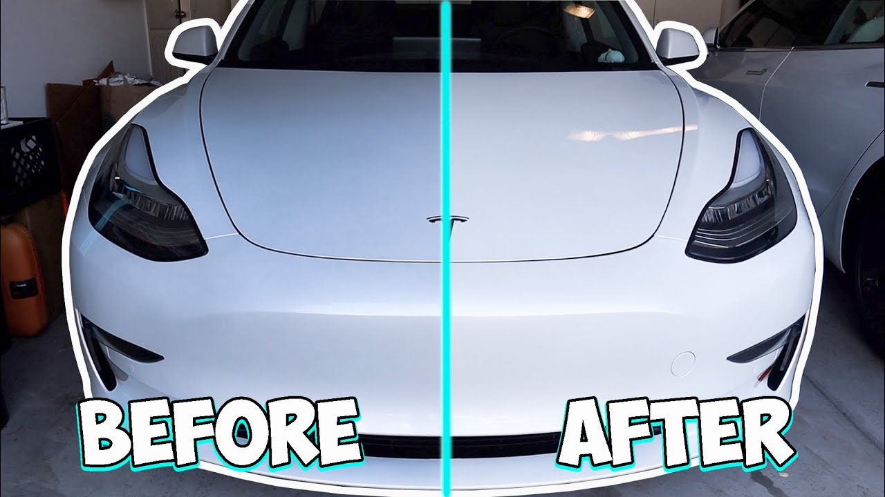 DIY Ceramic Coating my Tesla Model 3 | Hydrosilex - YouTube
