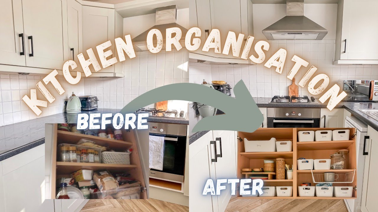 DISASTER Kitchen Cupboard Re-Organisation!! | Smart Storage/Small ...