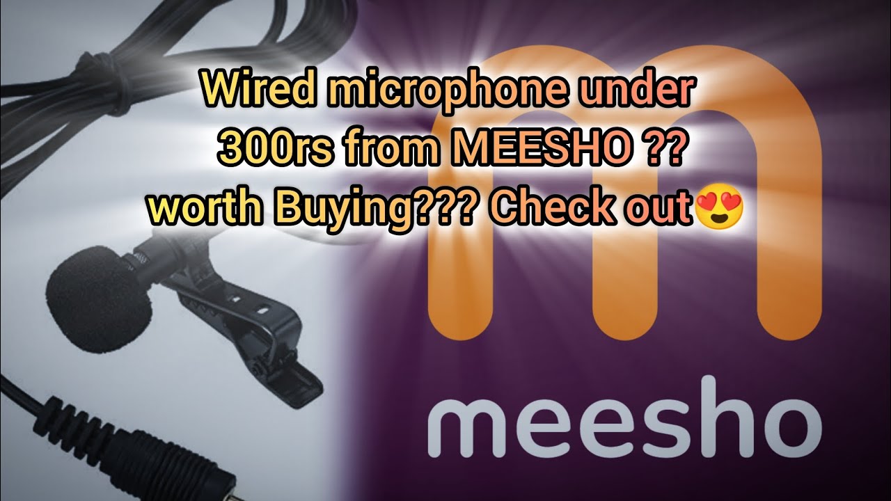 Meesho wired mic under 300rs |Meesho mic reviews|Review #meesho # ...