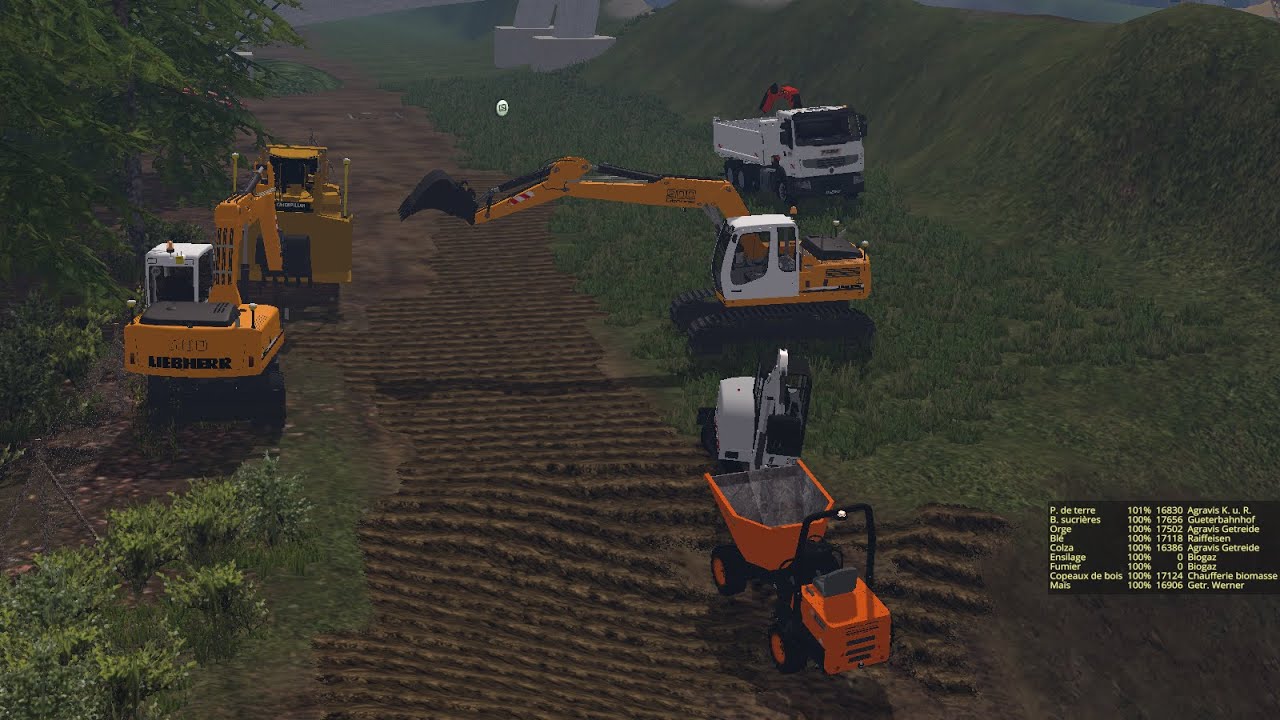 farming simulator 15 travaux public - YouTube