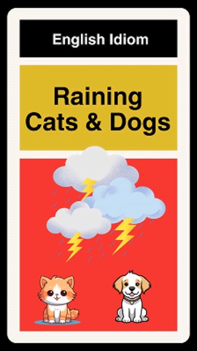 Raining Cats and Dogs - English Idiom - YouTube