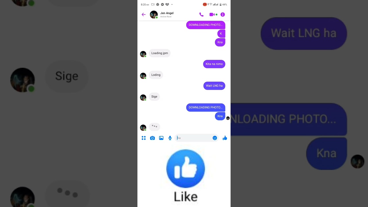 chat prank sending a DOWNLOADING PHOTO...😂😂😂 - YouTube