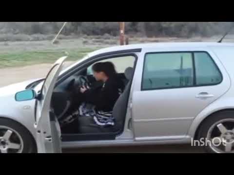 Girl Cranking stubborn flooded Golf