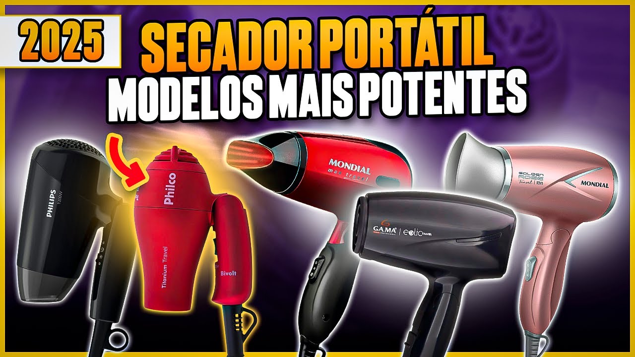 Qual o MELHOR SECADOR PORTÁTIL para Comprar em 2025? 5 Modelos Mais ...