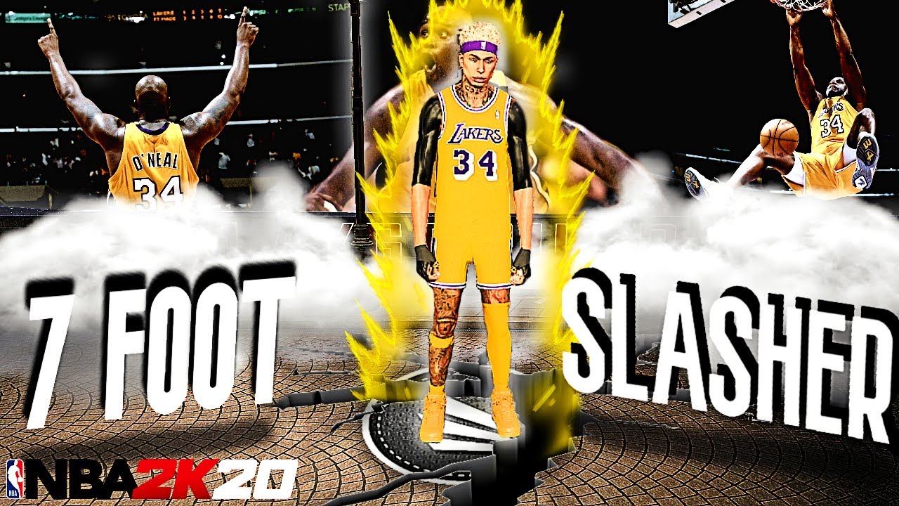 7 FOOT SLASHER BUILD GOES NUTS ON THE PARK! MOST OP CENTER BUILD ON NBA ...