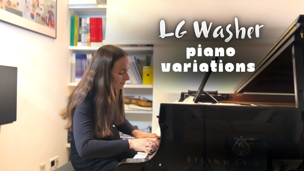 Inspired by a washing machine: LG washer piano variations - YouTube