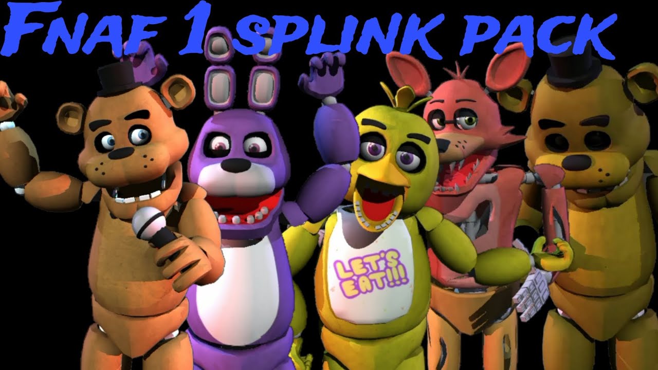 Fnaf 1 splink pack [no bone] - YouTube