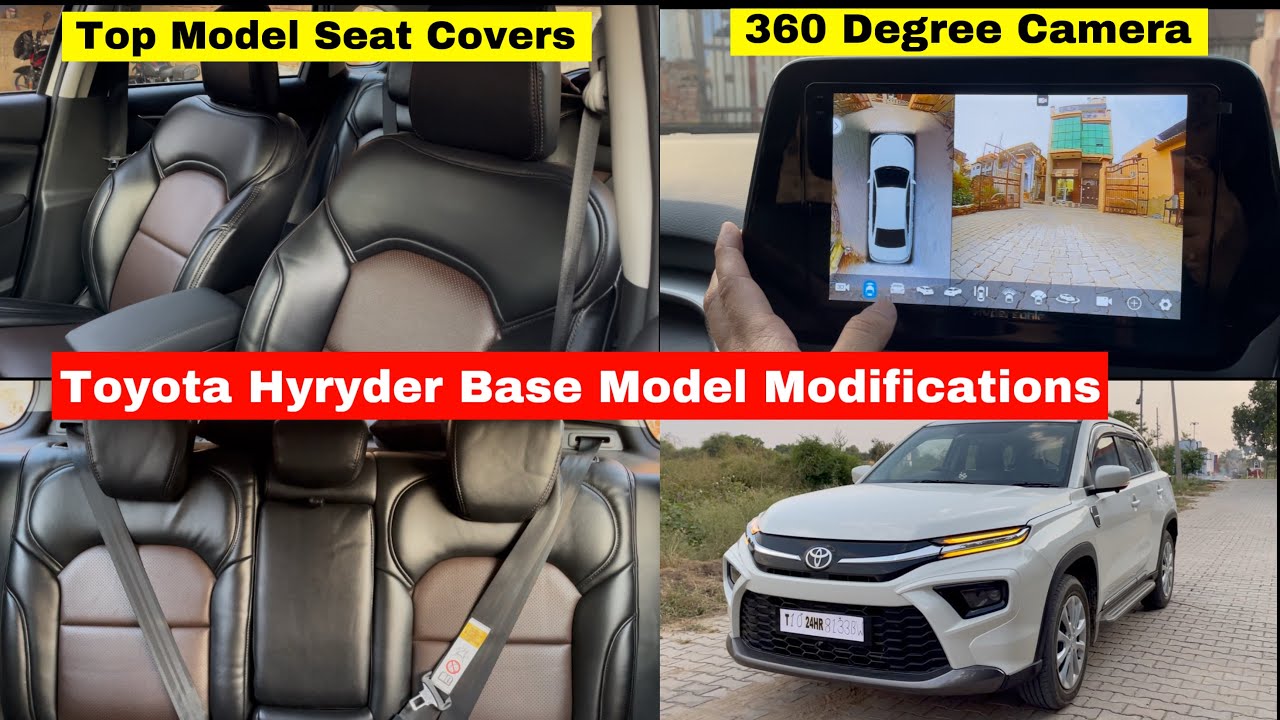 Hyryder Base Model Full Modification | Best Seat Covers for Hyryder 🔥 ...