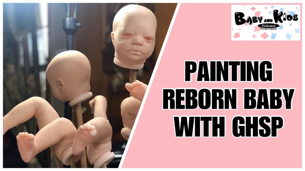 Painting reborn baby with GHSP - YouTube