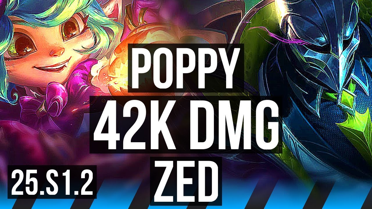 POPPY vs ZED (MID) | 42k DMG | KR Master | 25.S1.2 - YouTube