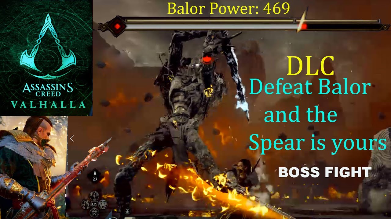 AC Valhalla:DLC Ireland The Spear is yours Eivor defeat Balor Wrath of ...