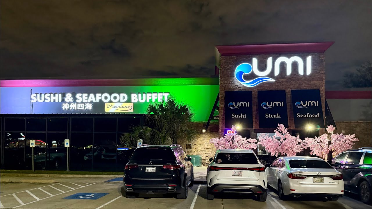 Umi Sushi and Seafood Buffet - Houston Texas - YouTube