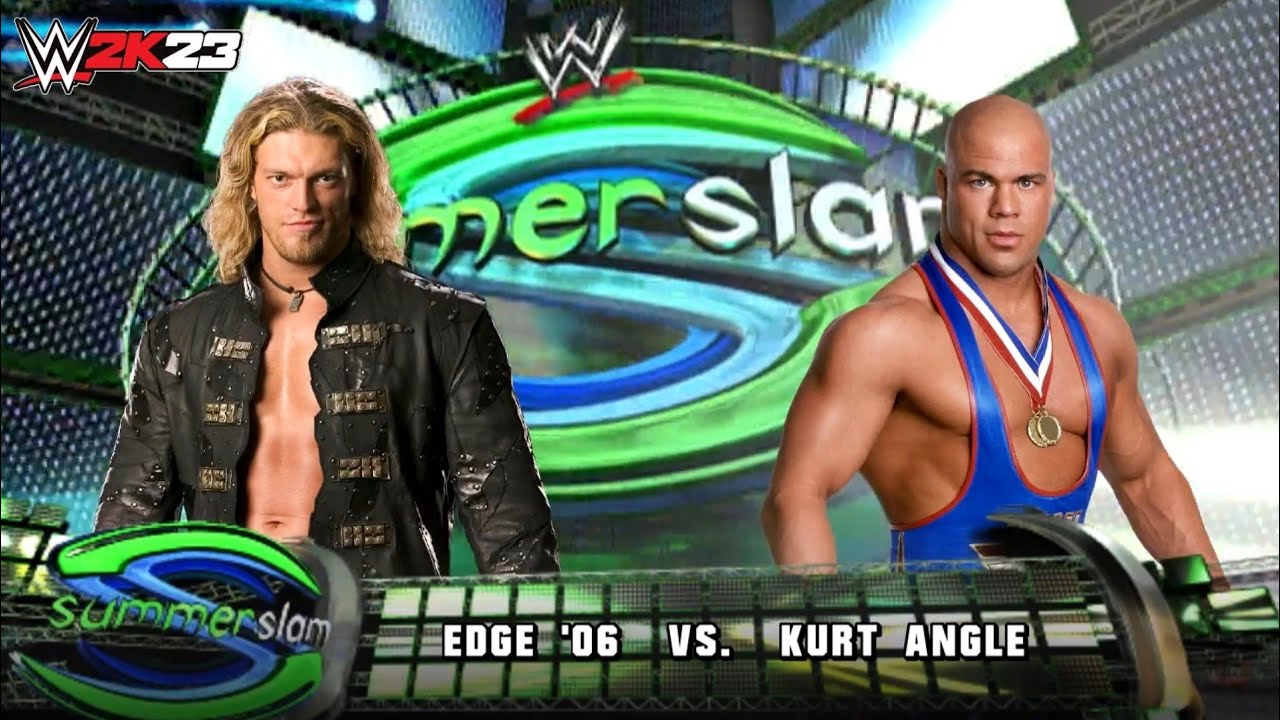 Full Match - Edge'06 vs. Kurt Angle: SummerSlam|WWE 2K23 - YouTube