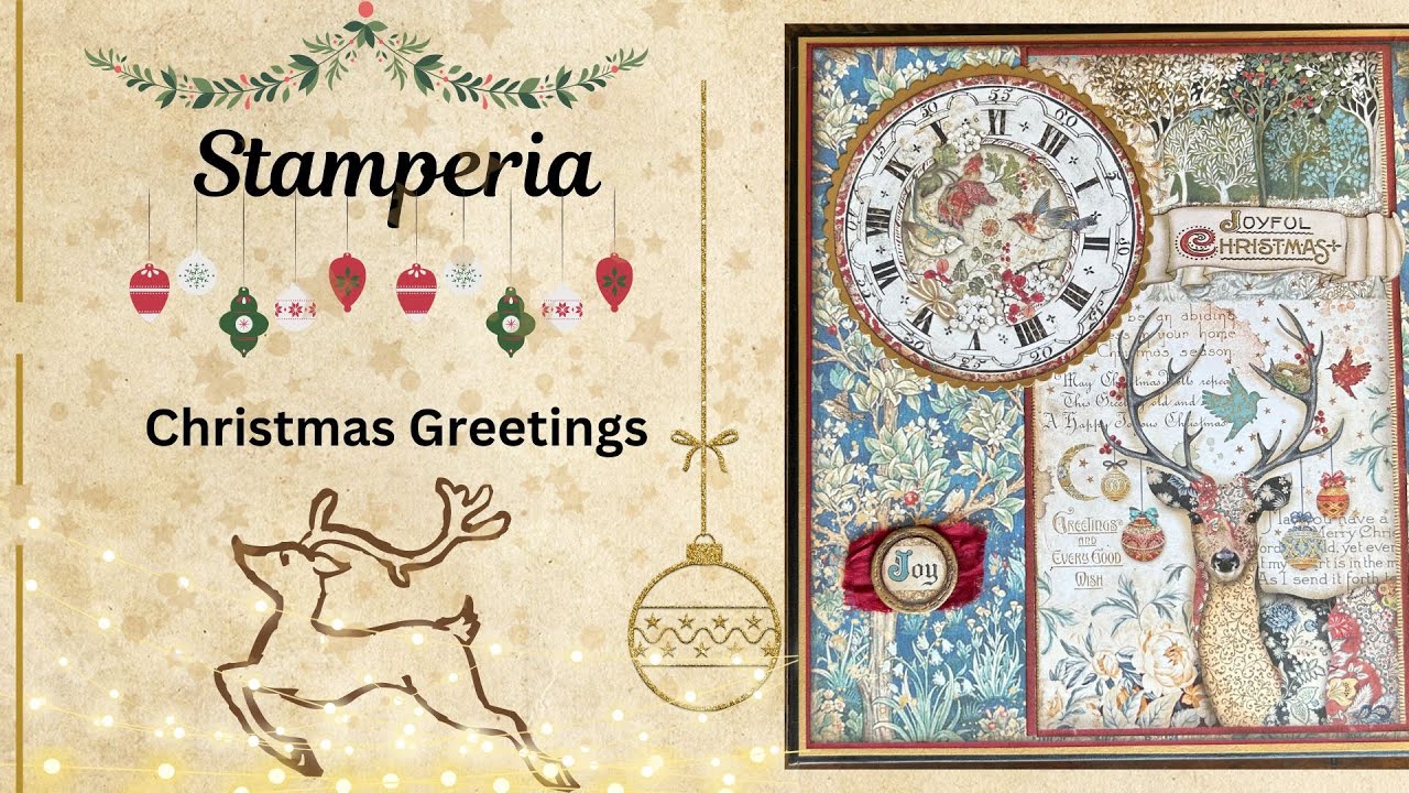 Stamperia-Christmas Greetings-Walk Thru - YouTube