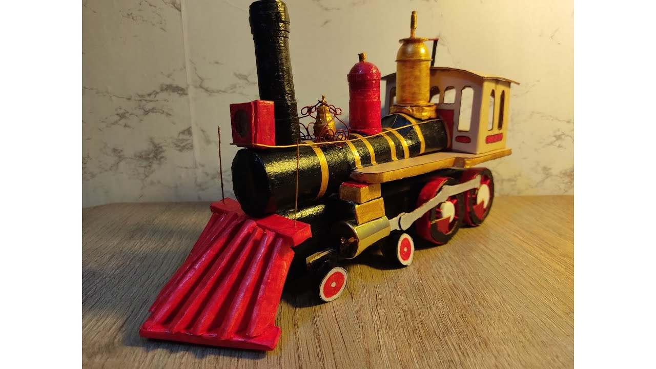 How To Make Steam Engine At Home || old train model || @Craft-Forge ...