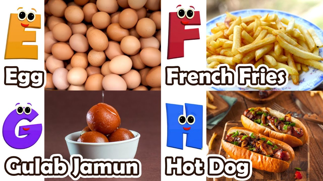 Food ABC Song | Food Alphabet Song | Phonics song a to z | Learn ABC ...
