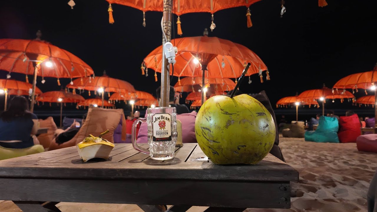 Night Time Walk On Seminyak's Double Six Beach Bali ️ - YouTube
