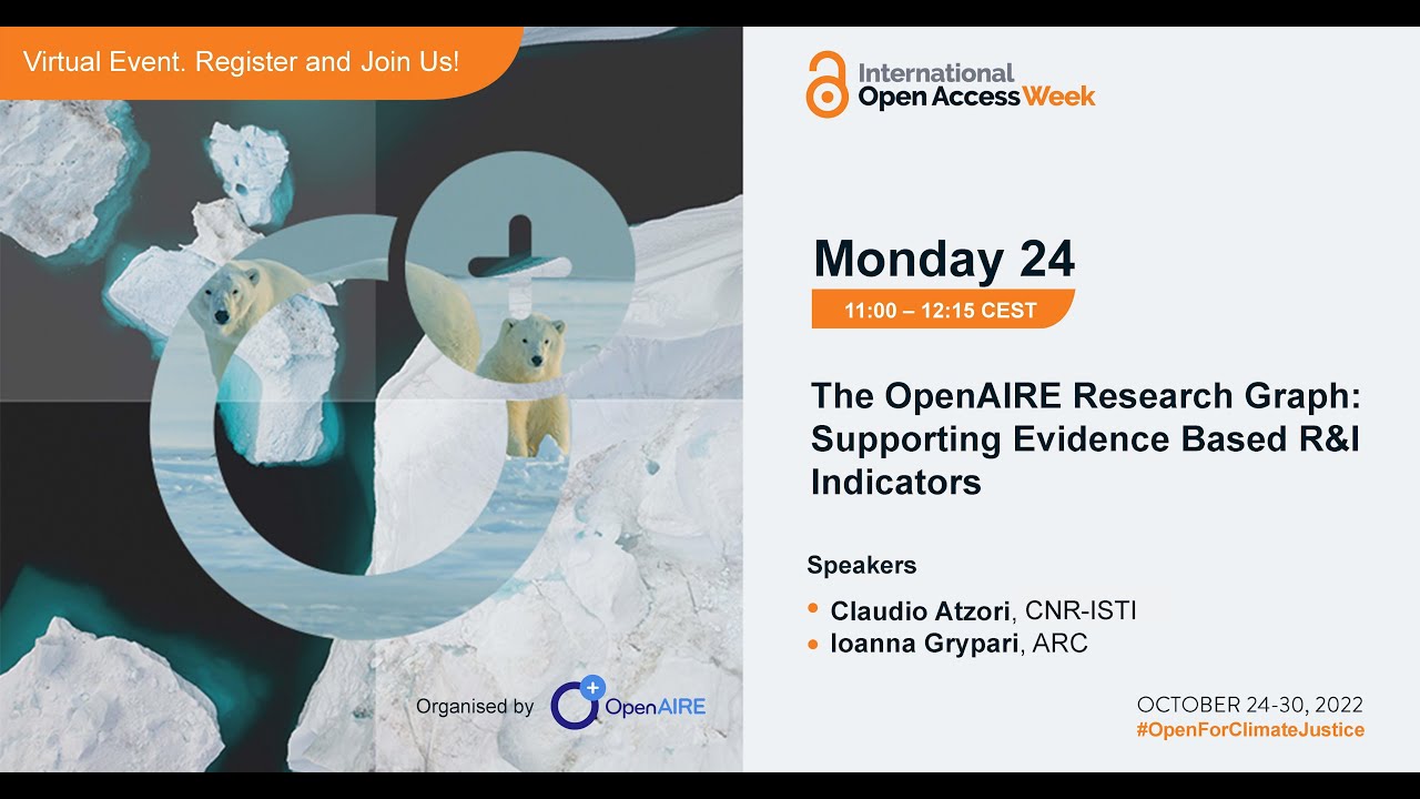 OAWeek2022 - OpenAIRE Research Graph: supporting evidence-based R&I ...