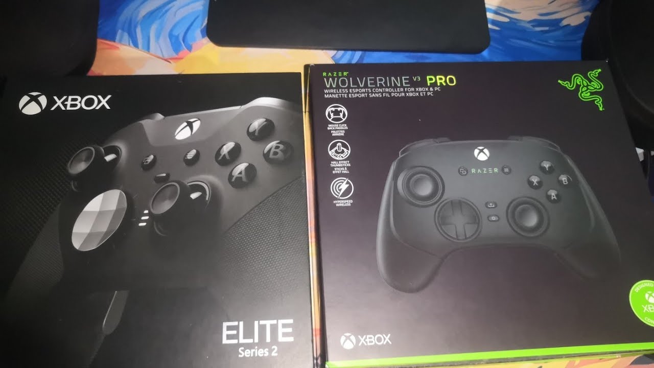 Razer wolverine V3 pro VS Elite Series 2 xbox - YouTube