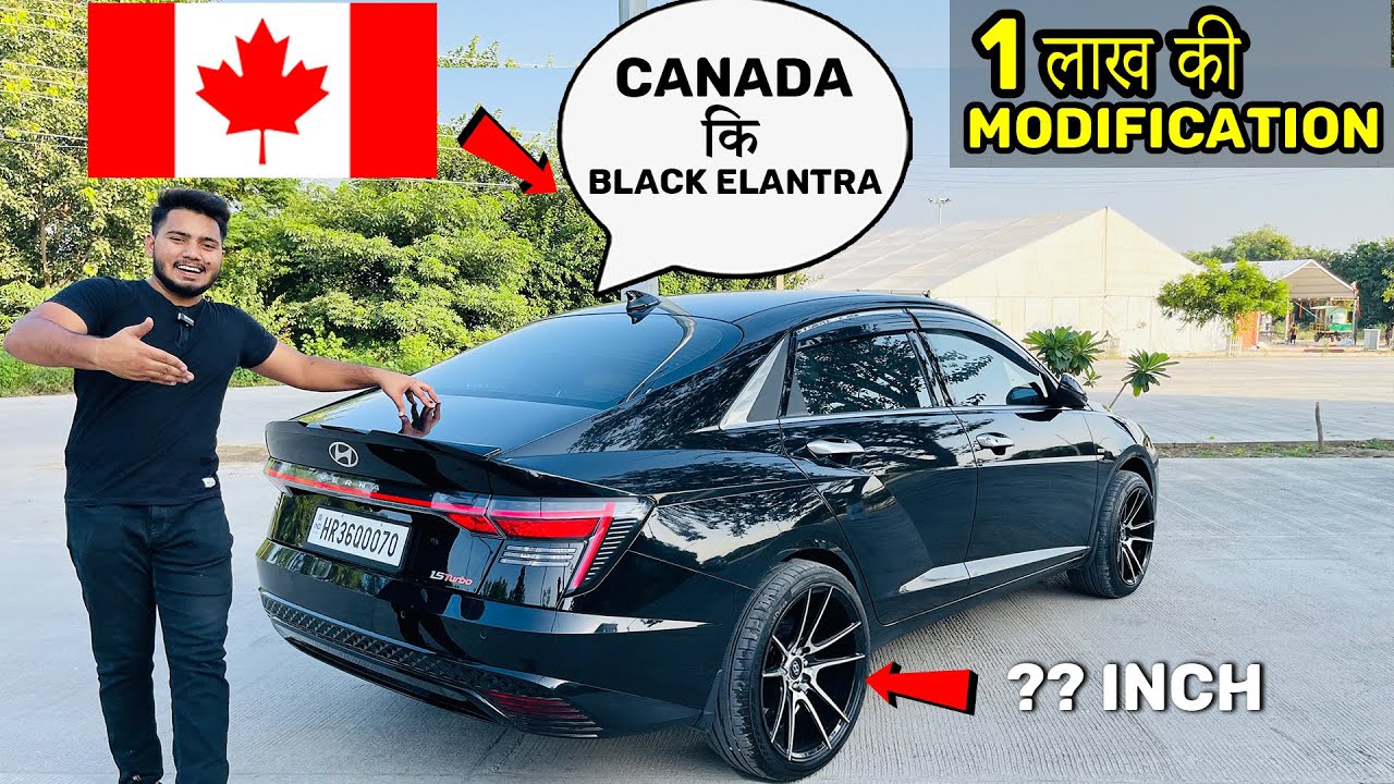 ये हैं 🇨🇦Canada की Z black Elantra 😉(Verna) Z black Hyundai Verna 2023 ...