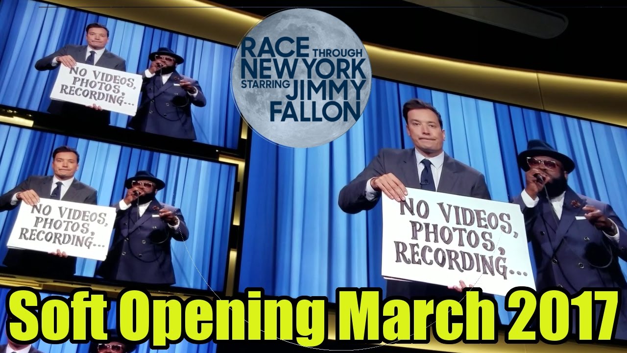 Race Through New York Starring Jimmy Fallon SOFT OPENING | Universal ...