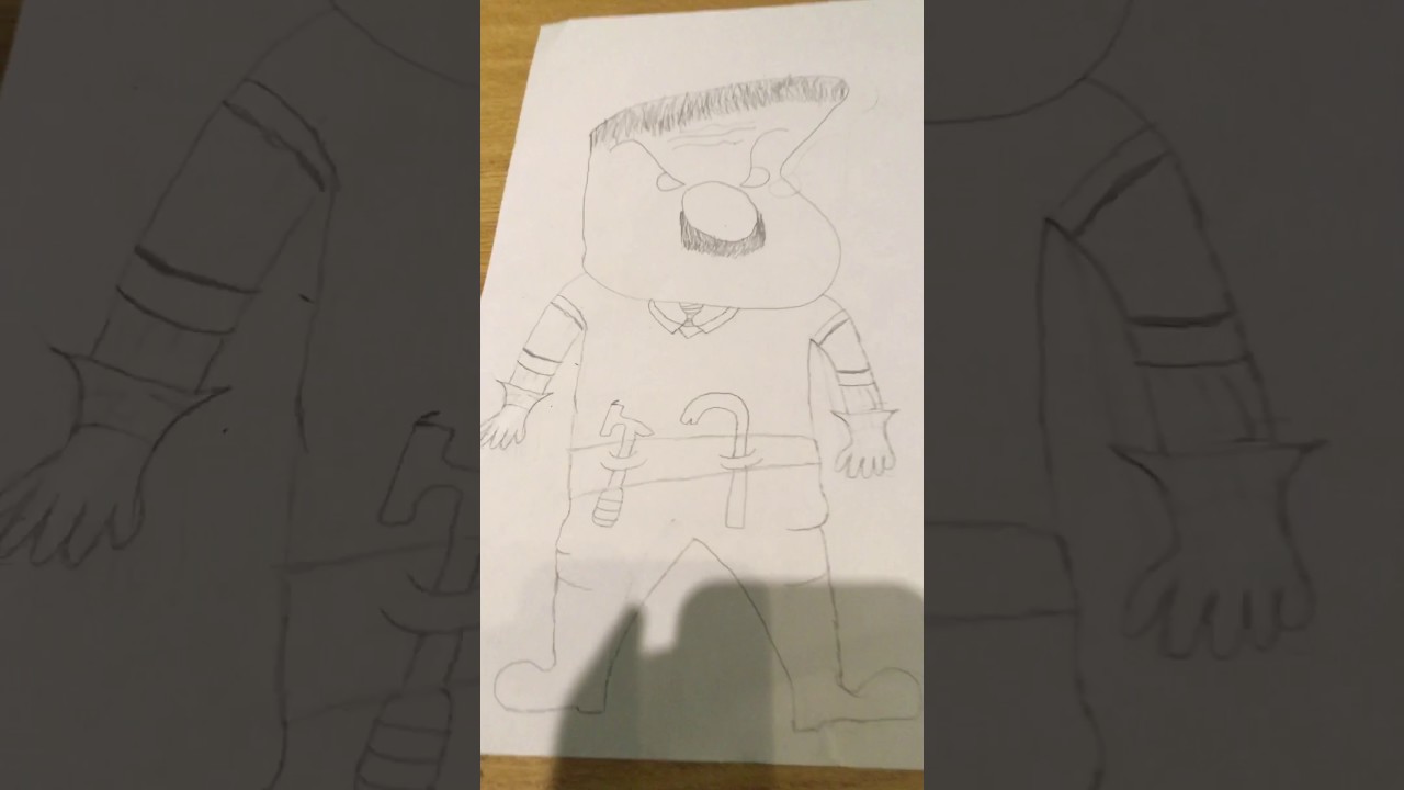 Hello Neighbor cartoon drawing - YouTube