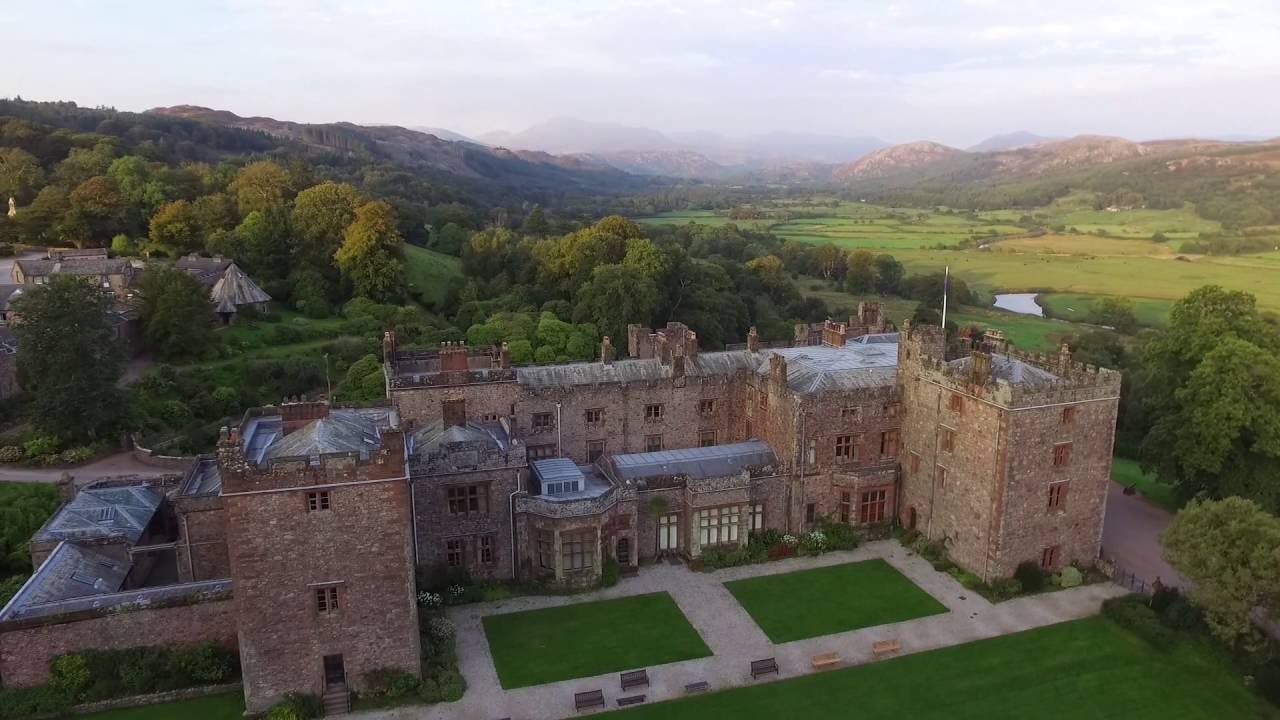 Muncaster Castle - Drone Footage - YouTube