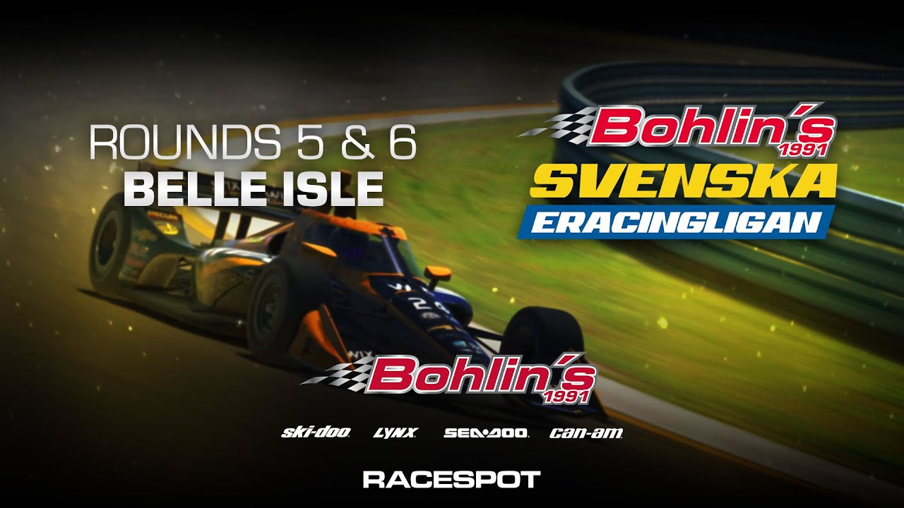 Bohlin’s Svenska Eracingligan | Indy Series | Rounds 5-6 MABI Street Race - YouTube