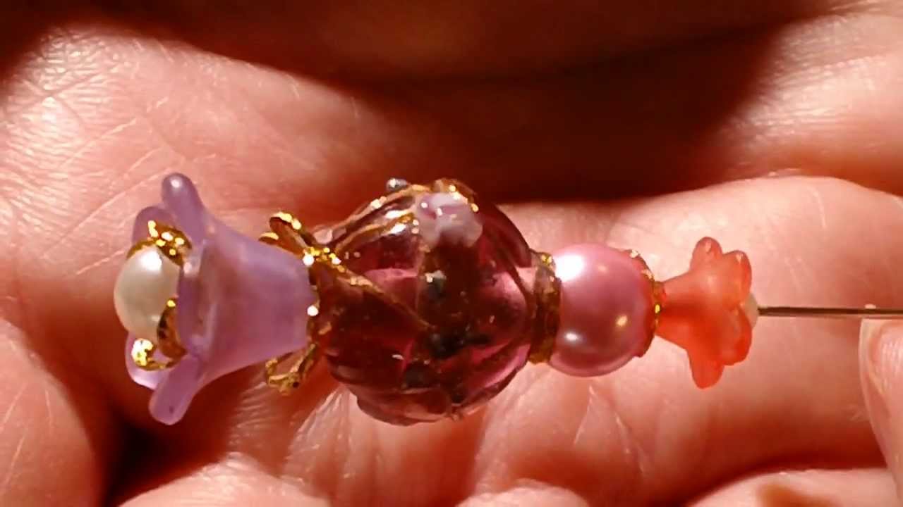 Stick Pins - My first ones. Real quick share. - YouTube