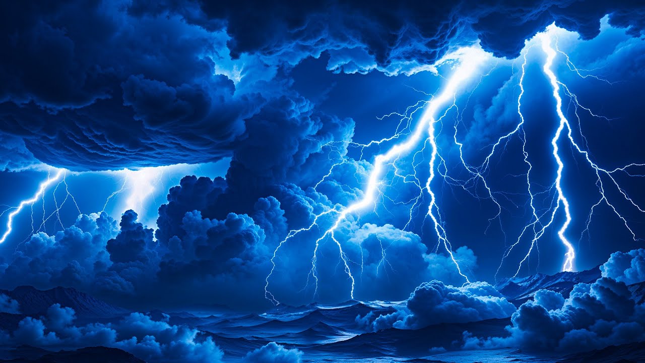 Heavy Thunderstorm Night with Torrential Rain & Thunder, Lightning ...