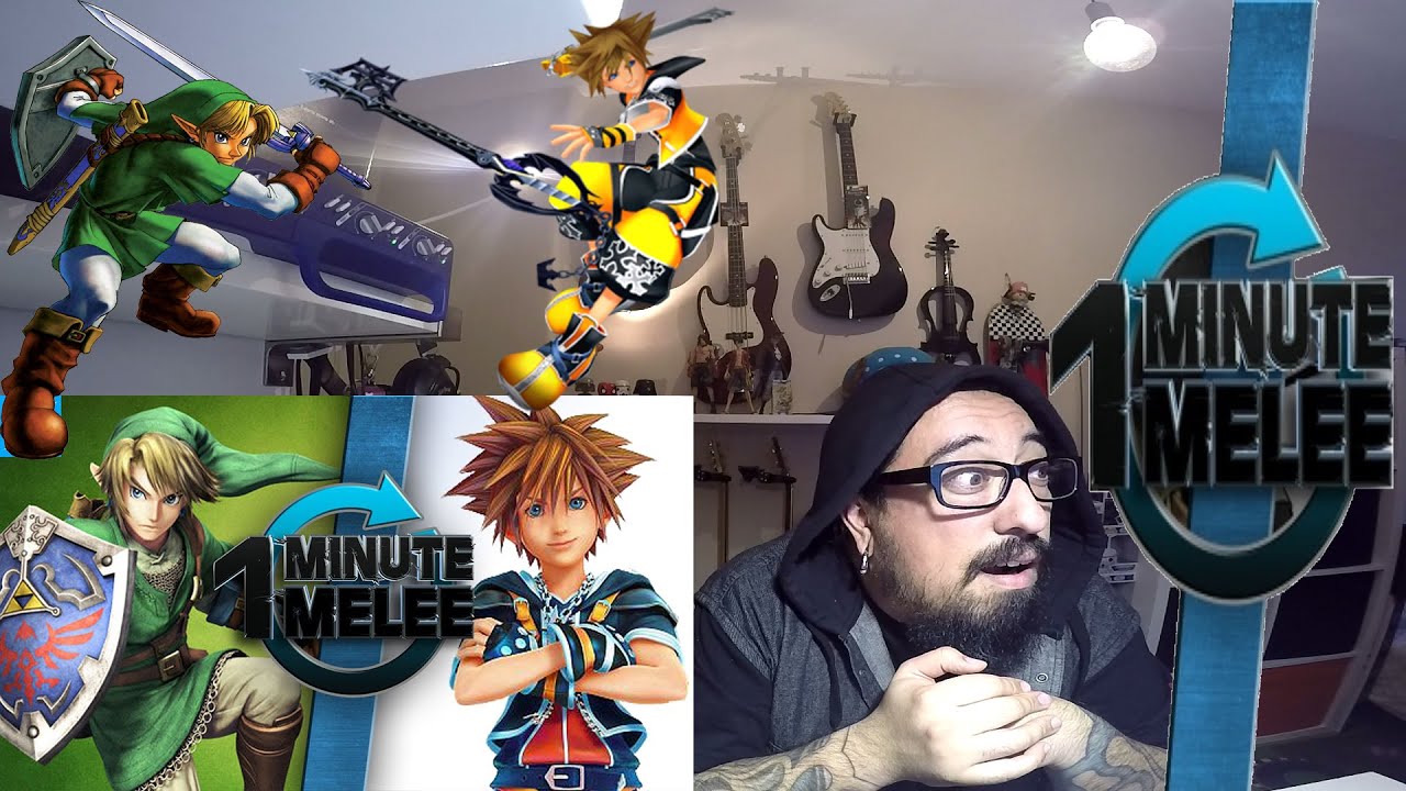 One Minute Melee - Link Vs Sora (Zelda vs Kingdom Hearts) REACTION ...
