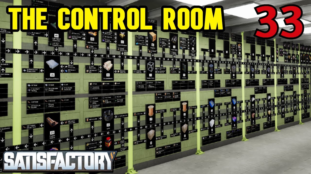Control Room Complete - Ep33 - Satisfactory - YouTube