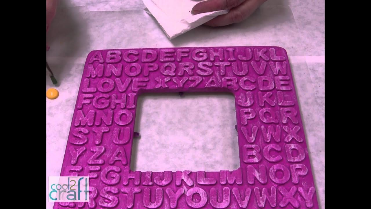 How-to Make a Kid's Alphabet Frame - YouTube