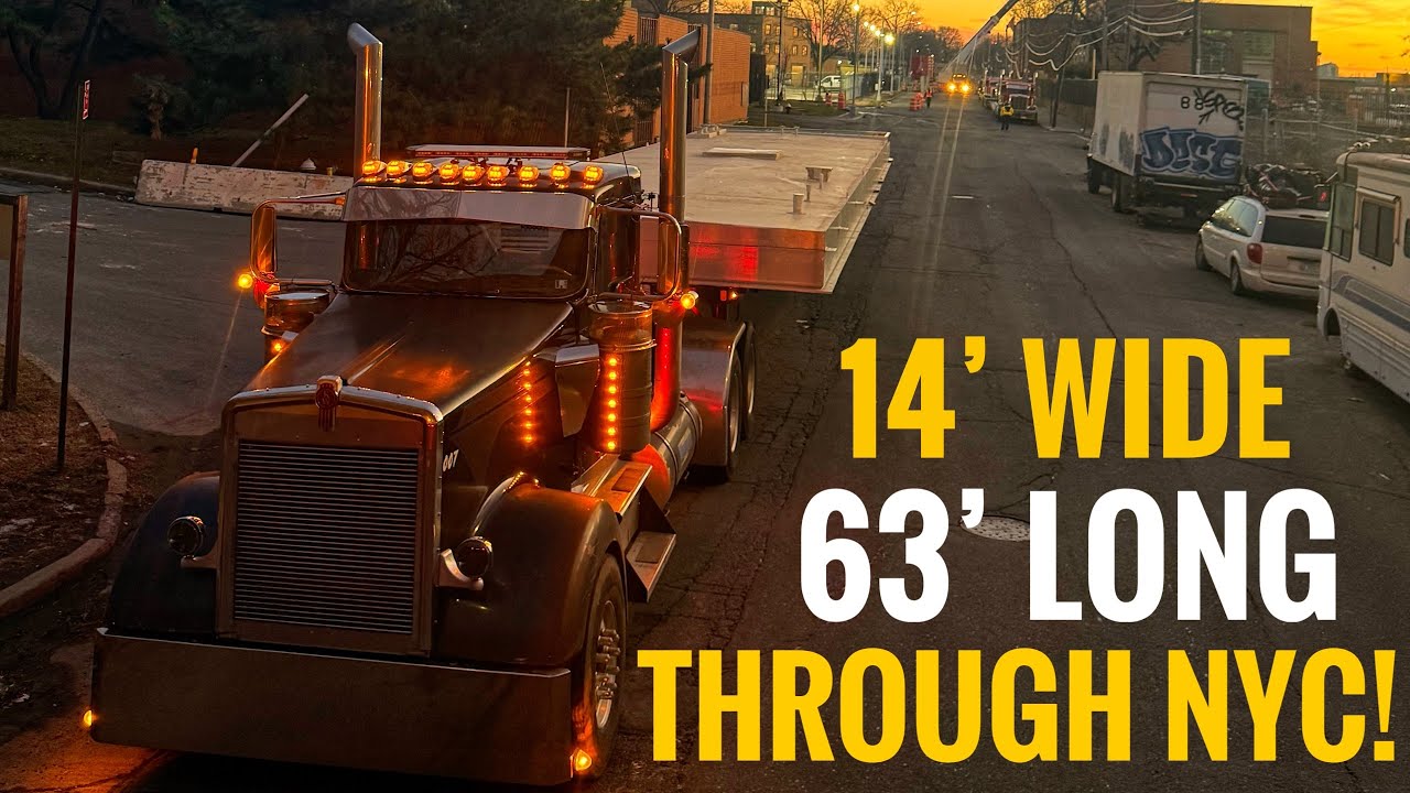 Trucking 14 Foot Wide From Scranton PA To Queens NYC! - YouTube