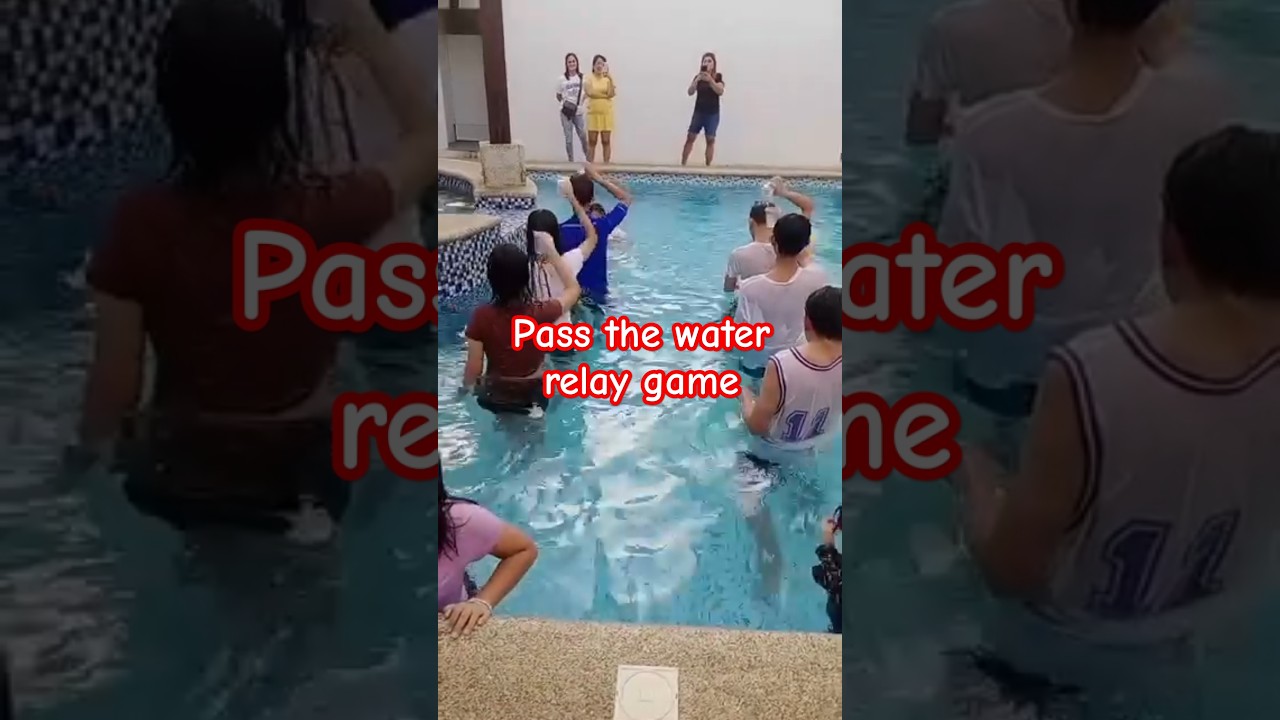 Pass the water relay game #parlorgames #shortsvideo # ...