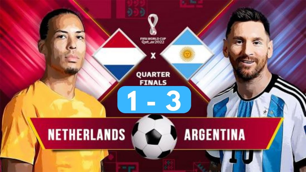 Argentina vs Netherlands (3-1) World Cup 2022 Quarter-finals FIFA 23 ...