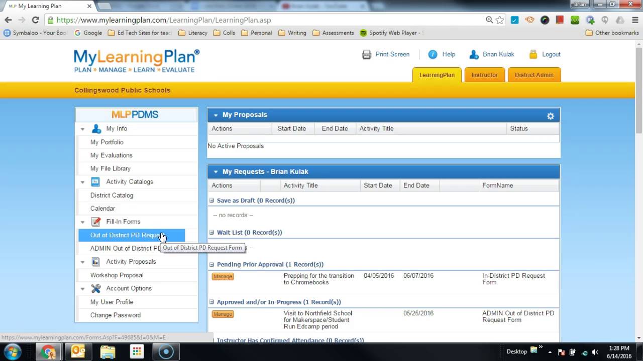 My Learning Plan Overview - YouTube