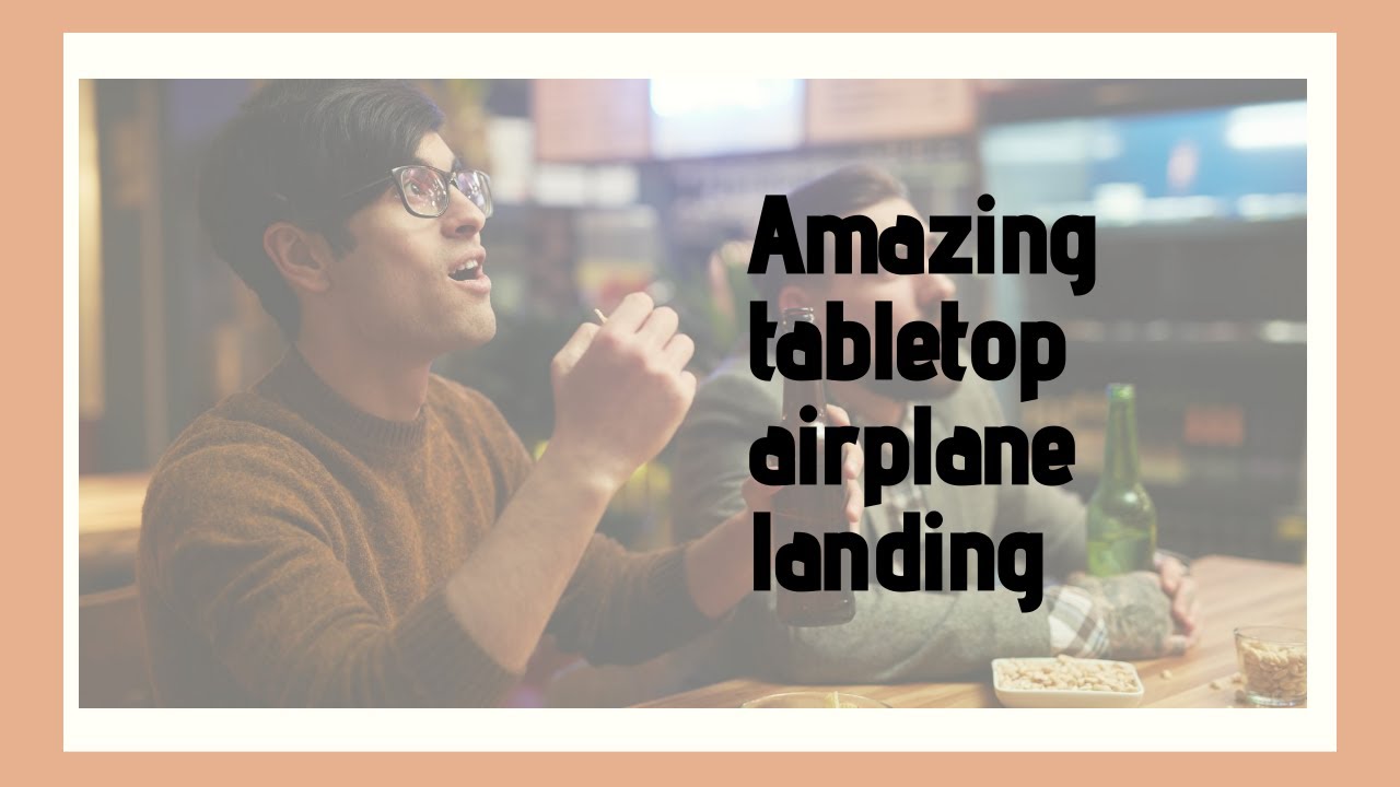 Airplane landing on tabletop runway - YouTube