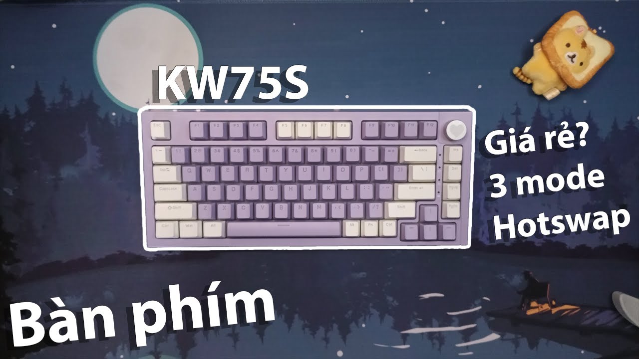 RECCAZR KW75S | Mở hộp và cảm nhận bàn phím 75% giá rẻ | Hướng dẫn cài ...