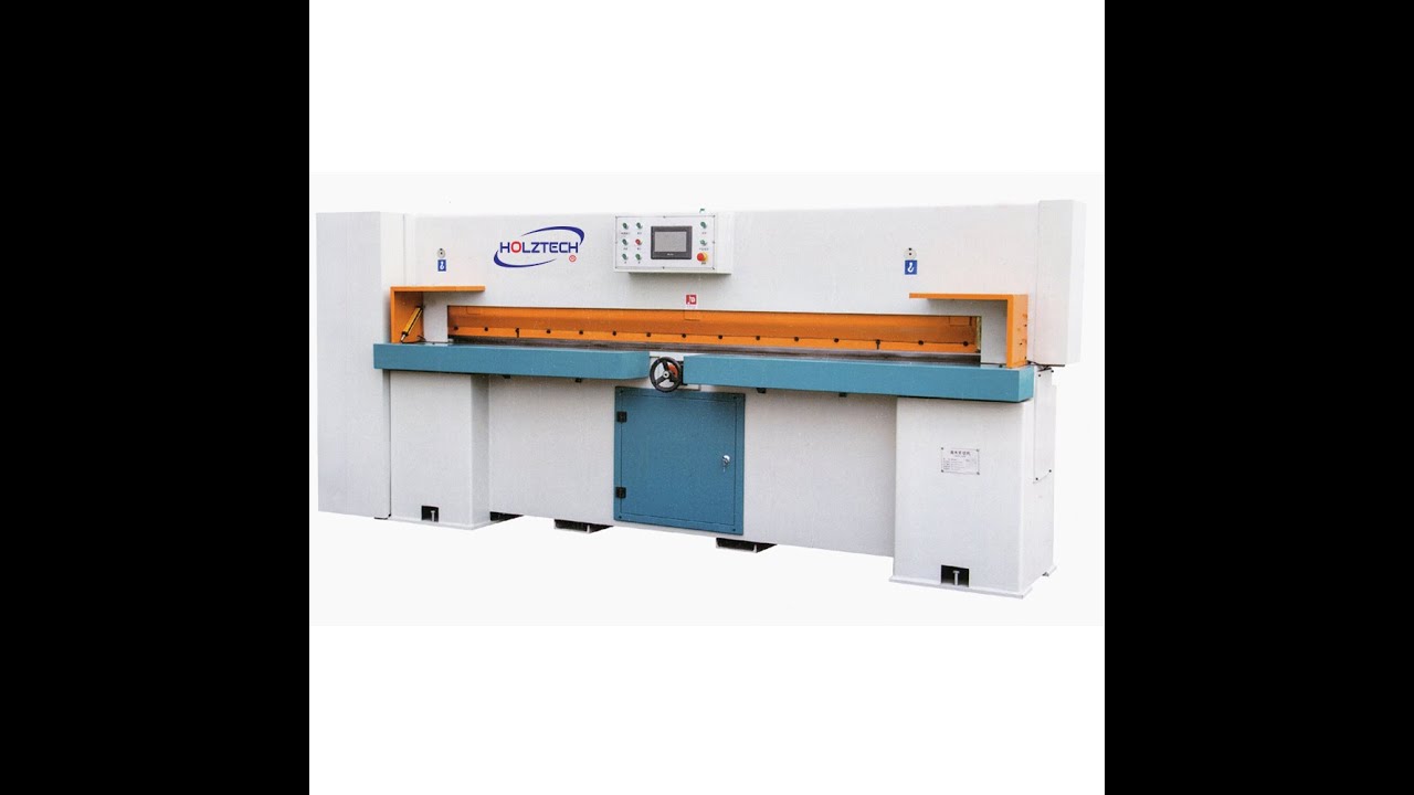 Hydraulic Pneumatic Veneer Clipper Guillotine - YouTube