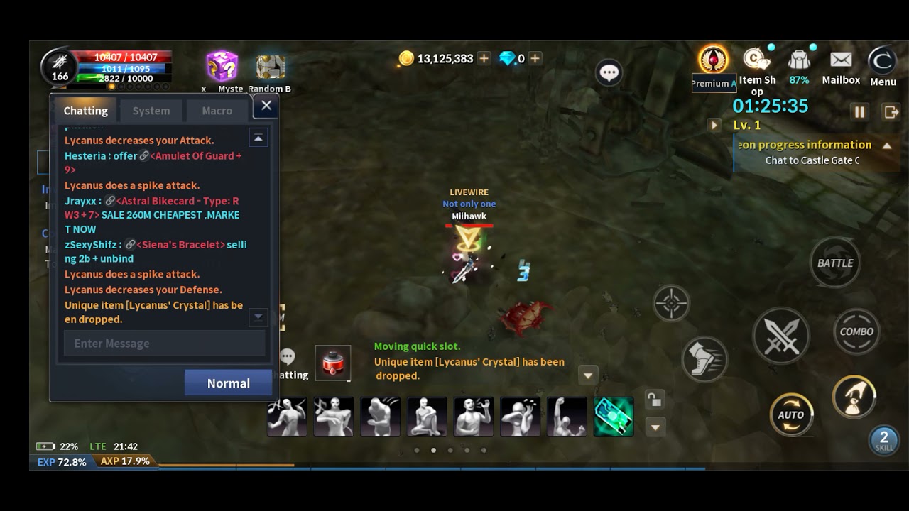 CABAL MOBILE LYCANUS DROP - YouTube