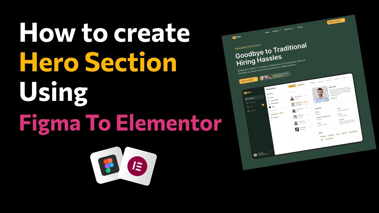 How to design hero section - YouTube