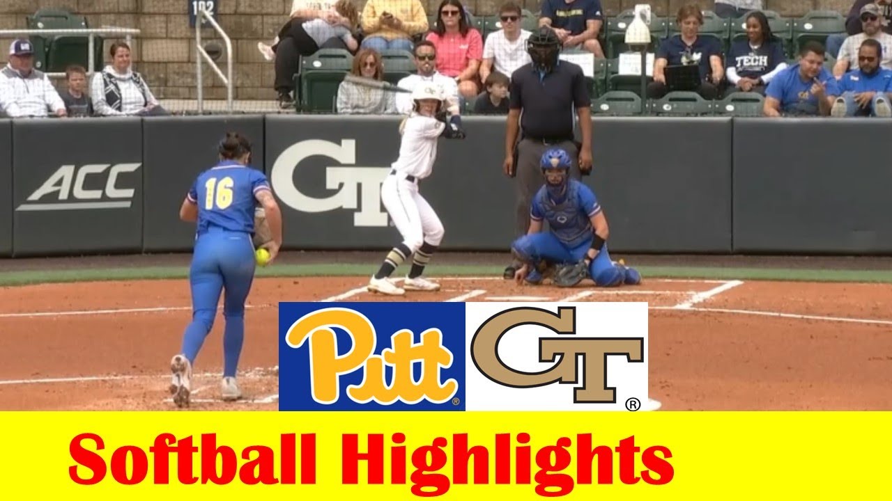 Pittsburgh vs Georgia Tech Softball Game Highlights, March 3 2024 - YouTube