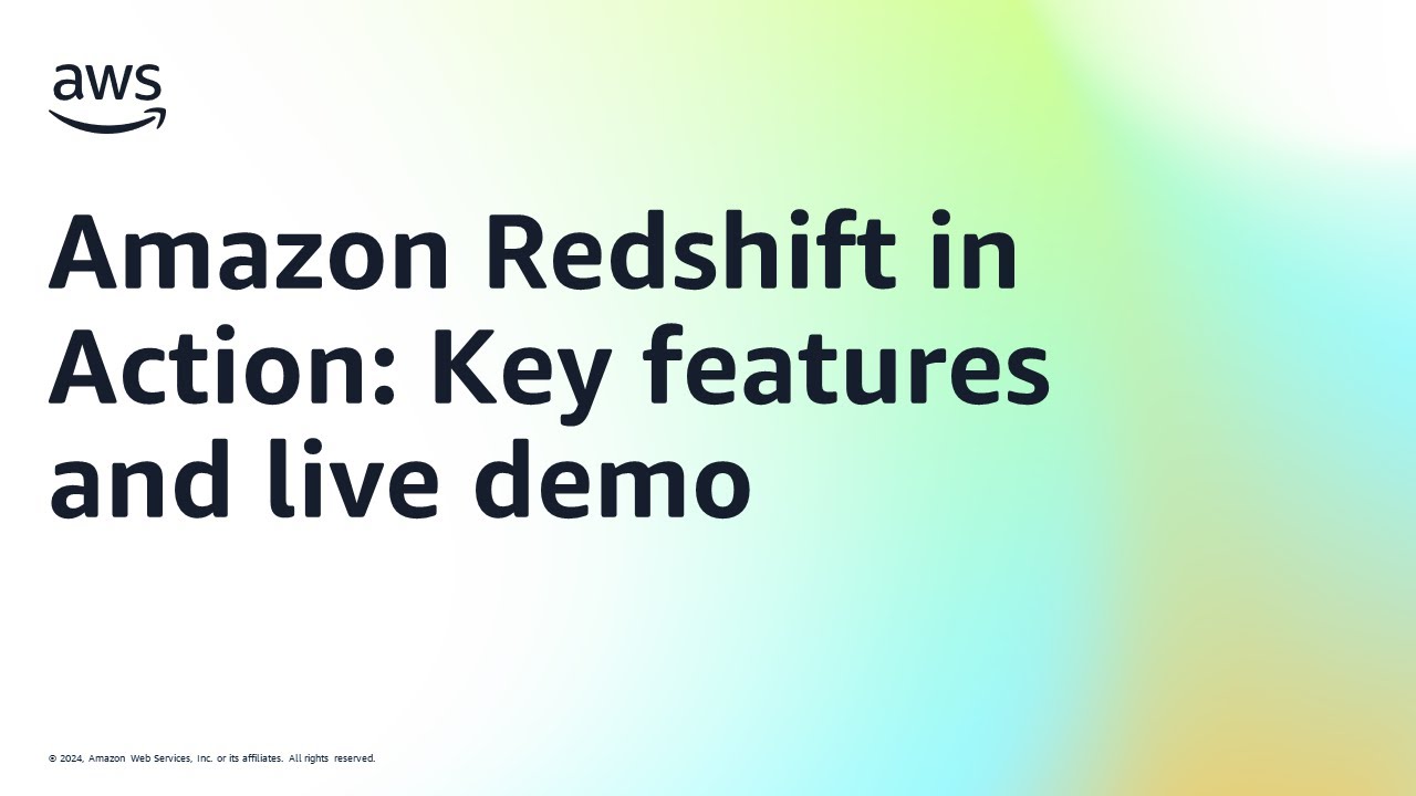 Amazon Redshift in Action: Key features and live demo | AWS Public ...