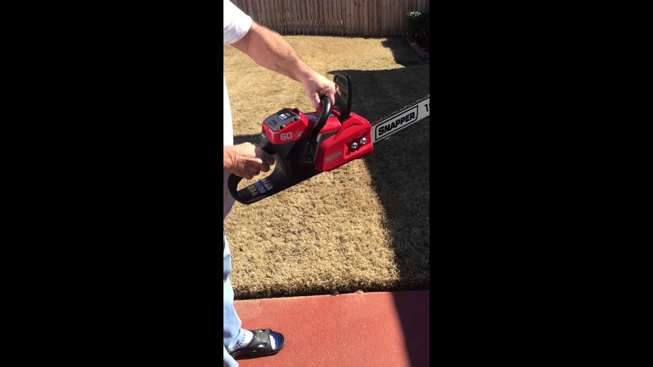 Snapper SC 60V Chainsaw - YouTube